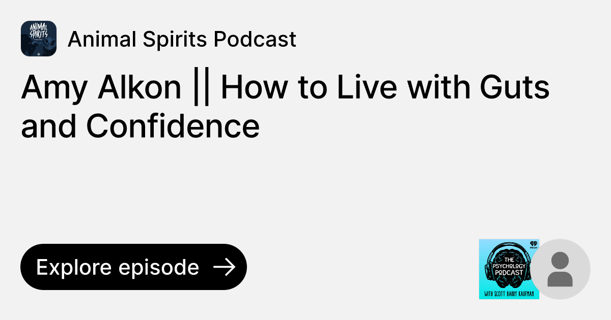 Episode: Amy Alkon || How to Live with Guts and Confidence | Ask Animal ...