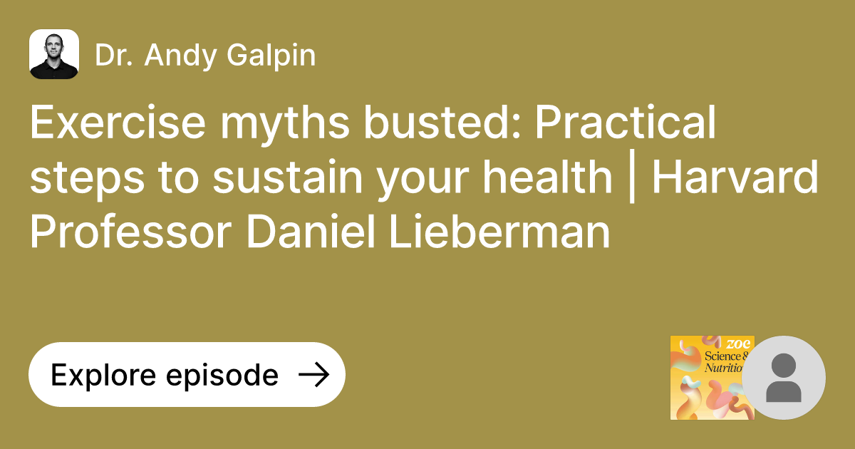 Episode: Exercise myths busted: Practical steps to sustain your health ...