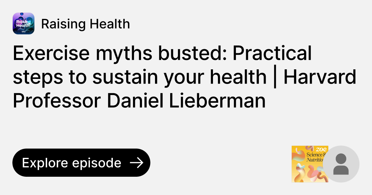 Episode: Exercise myths busted: Practical steps to sustain your health ...