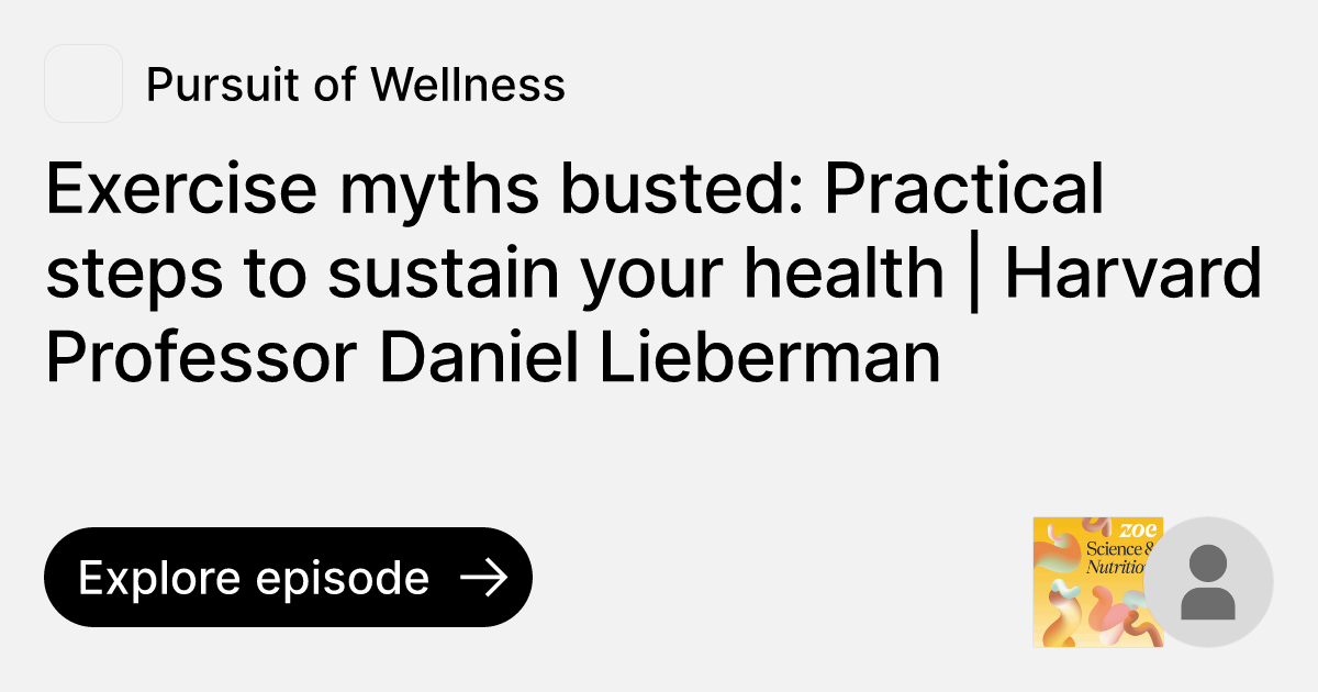 Episode: Exercise myths busted: Practical steps to sustain your health ...