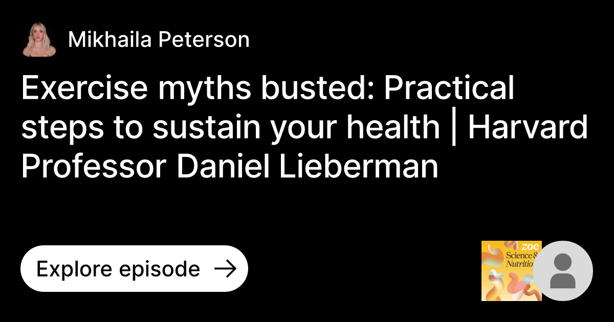Episode: Exercise myths busted: Practical steps to sustain your health ...