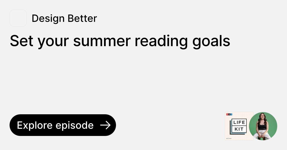 Set your summer reading goals