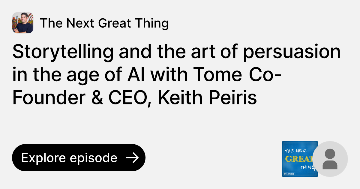 Episode: Storytelling and the art of persuasion in the age of AI with ...