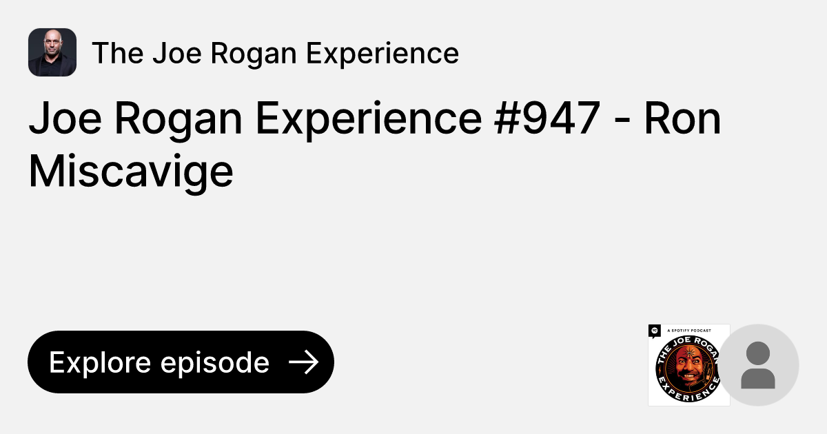 Episode: Joe Rogan Experience #947 - Ron Miscavige | Ask The Joe Rogan Experience