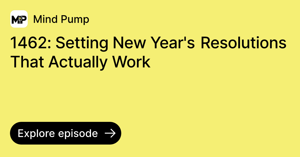 Episode: 1462: Setting New Year's Resolutions That Actually Work | Ask ...