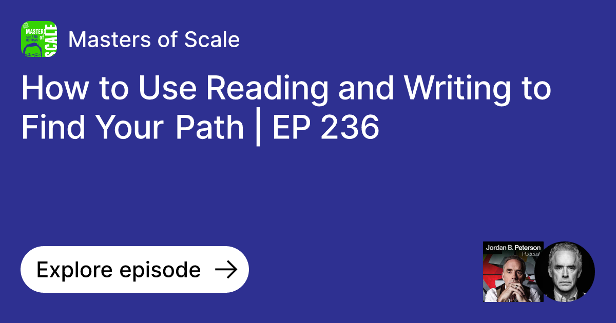 Episode: How to Use Reading and Writing to Find Your Path | EP 236 ...