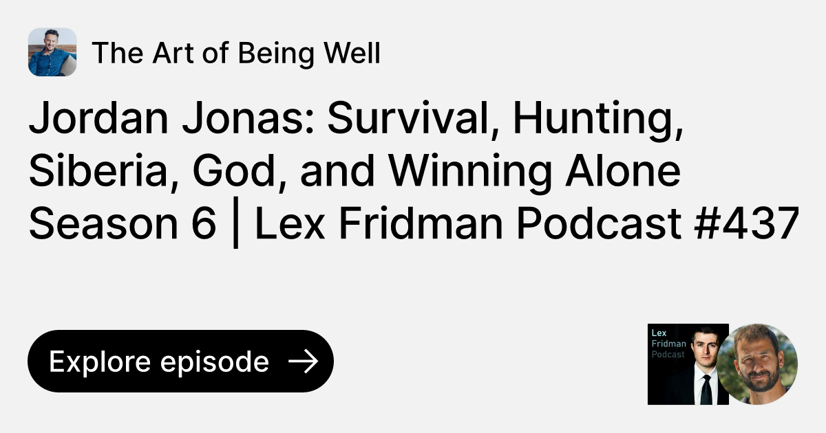 Episode: Jordan Jonas: Survival, Hunting, Siberia, God, and Winning ...