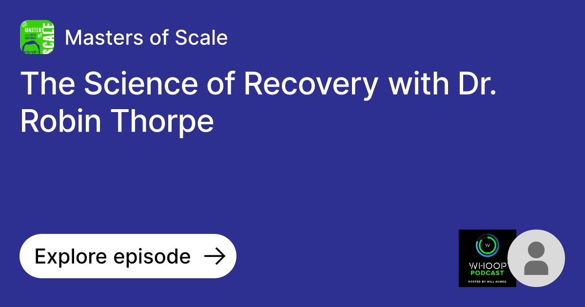 Episode: The Science of Recovery with Dr. Robin Thorpe | Ask Masters of ...
