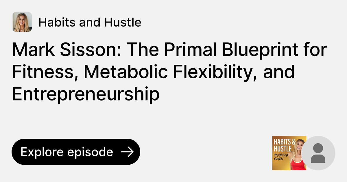 Episode: Mark Sisson: The Primal Blueprint for Fitness, Metabolic ...