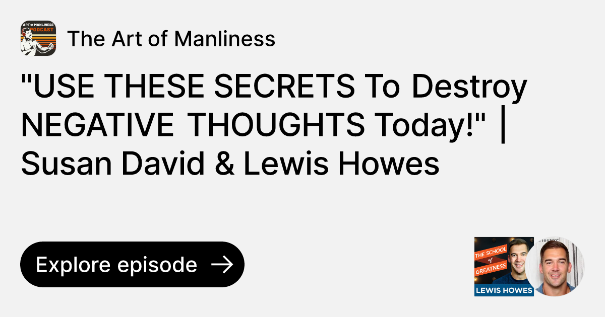 Episode: "USE THESE SECRETS To Destroy NEGATIVE THOUGHTS Today ...