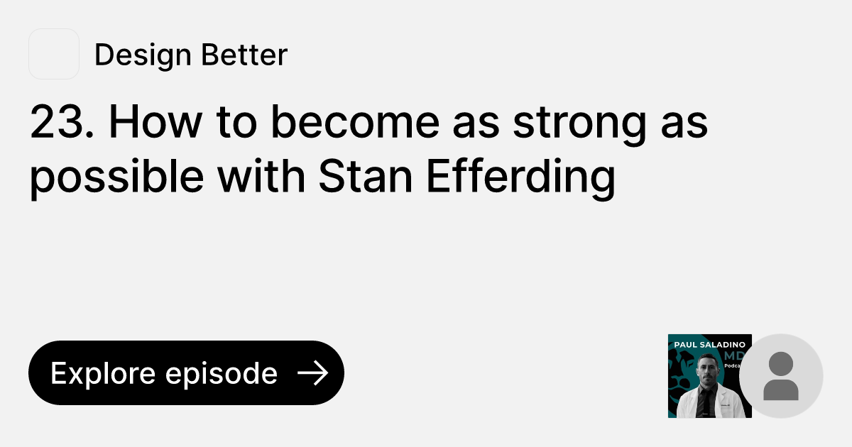 Episode: 23. How to become as strong as possible with Stan Efferding ...