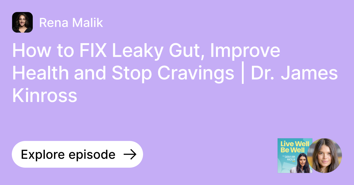 Episode: How to FIX Leaky Gut, Improve Health and Stop Cravings | Dr ...