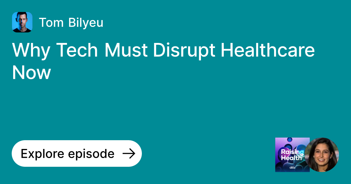 Episode: Why Tech Must Disrupt Healthcare Now | Ask Tom Bilyeu