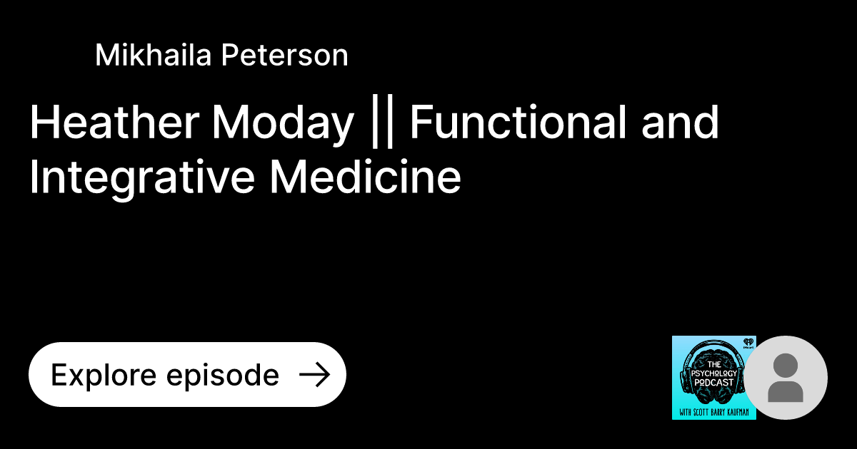 Episode: Heather Moday || Functional and Integrative Medicine | Ask ...