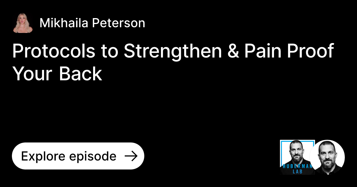Episode: Protocols to Strengthen & Pain Proof Your Back | Ask Mikhaila ...