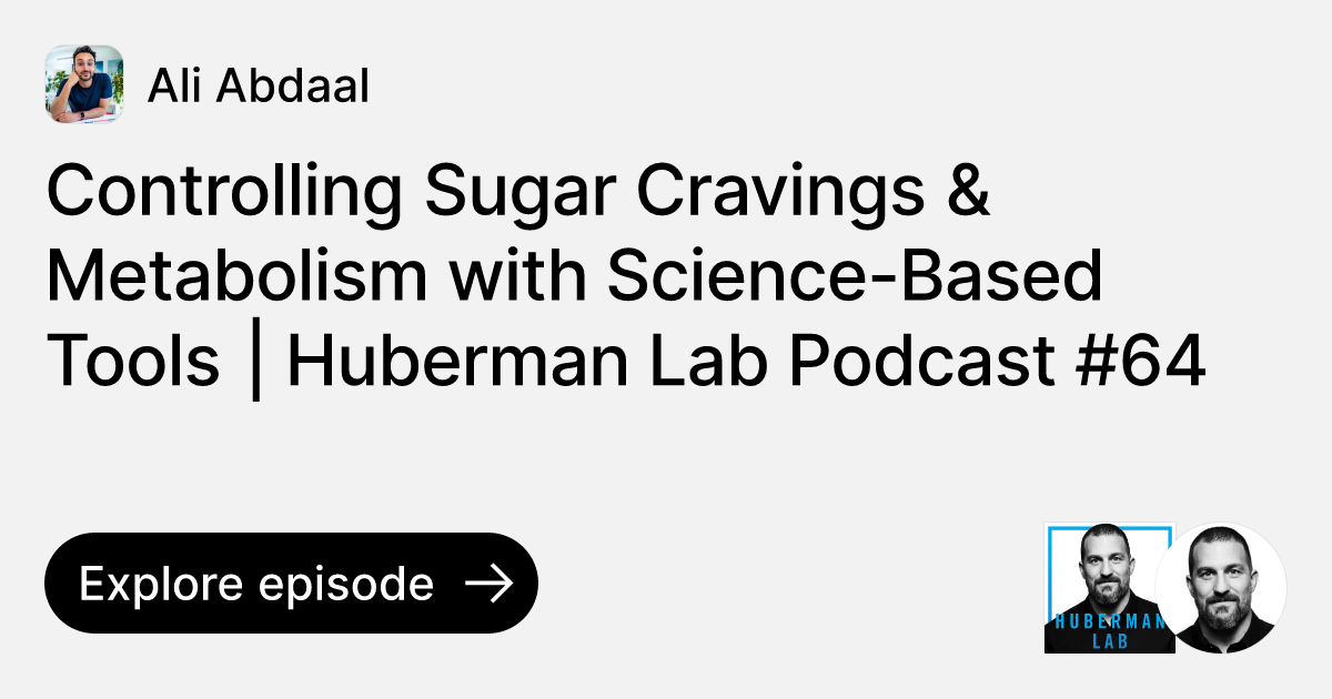 Episode: Controlling Sugar Cravings & Metabolism with Science-Based ...