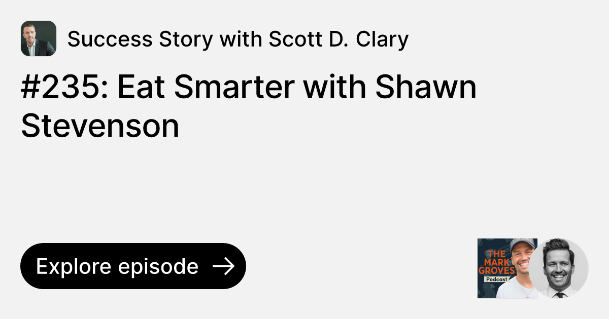 Episode: #235: Eat Smarter with Shawn Stevenson | Ask Success Story ...