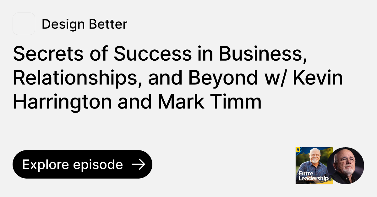 Episode: Secrets of Success in Business, Relationships, and Beyond w ...