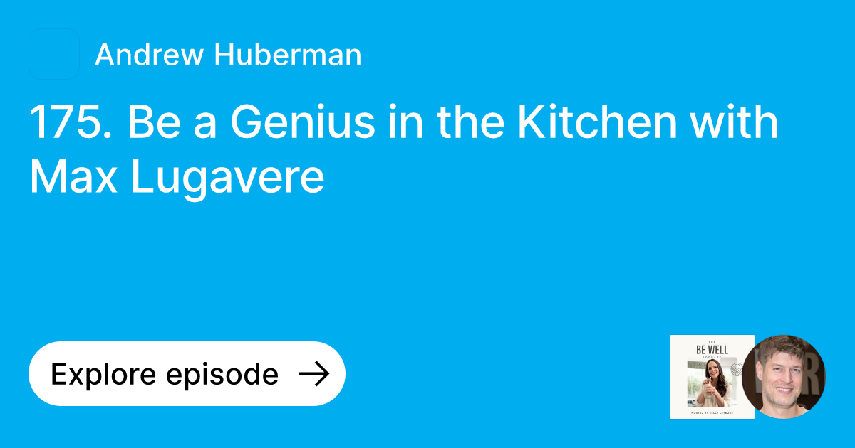 Episode: 175. Be a Genius in the Kitchen with Max Lugavere | Ask Andrew ...