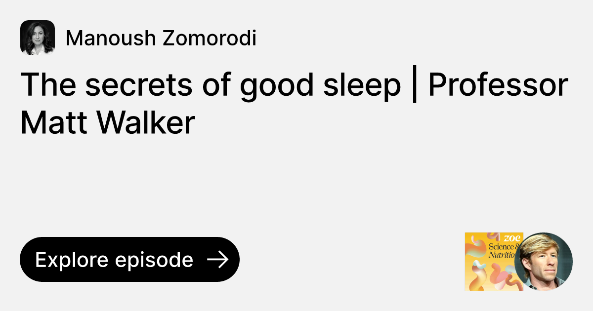 The secrets of good sleep | Professor Matt Walker