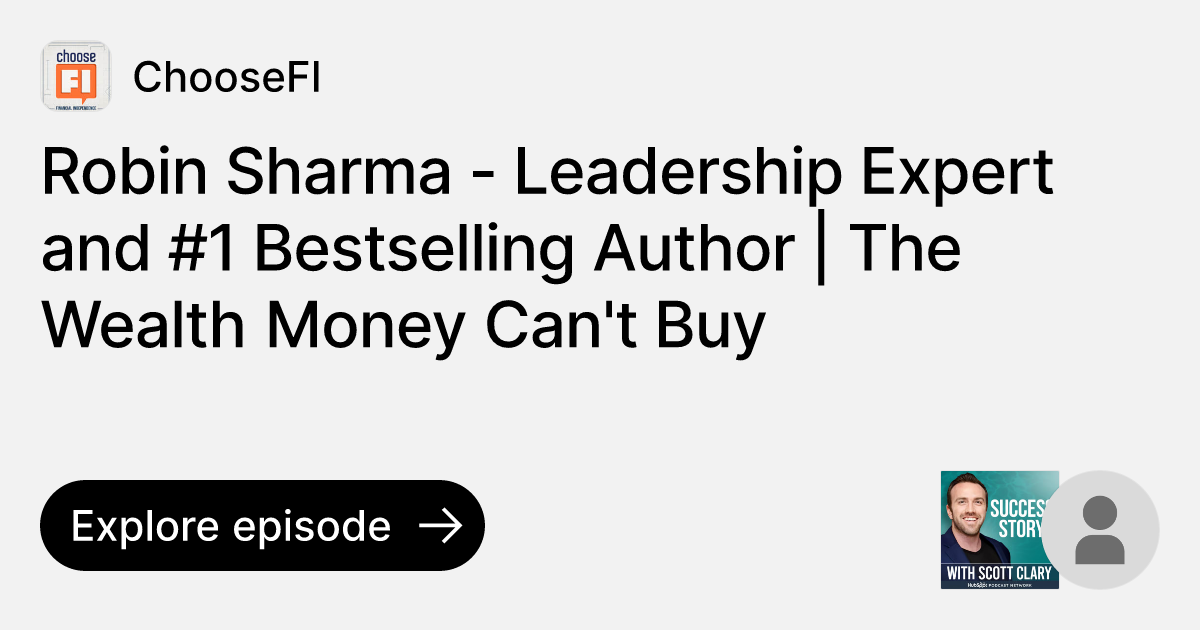 Episode: Robin Sharma - Leadership Expert and #1 Bestselling Author ...