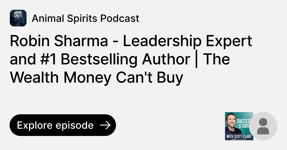Episode: Robin Sharma - Leadership Expert and #1 Bestselling Author ...