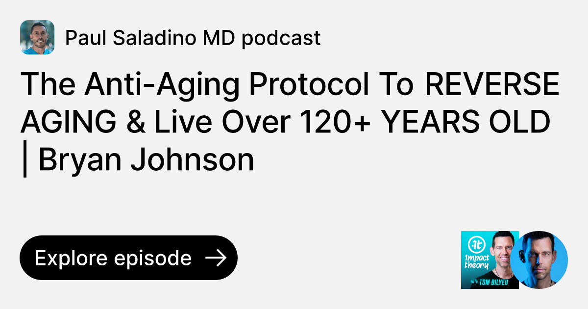 The Anti-Aging Protocol To REVERSE AGING & Live Over 120+ YEARS OLD ...