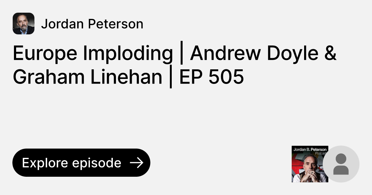 Episode: Europe Imploding | Andrew Doyle & Graham Linehan | EP 505 ...