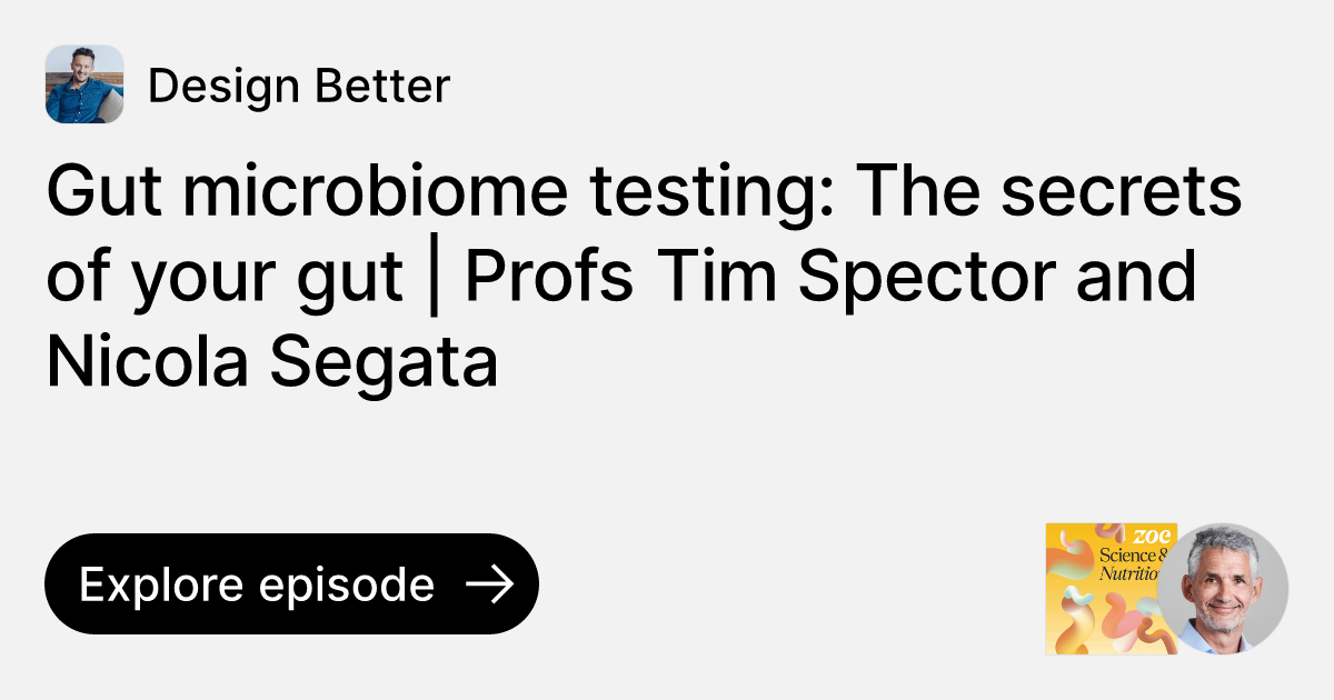 Episode: Gut microbiome testing: The secrets of your gut | Profs Tim ...