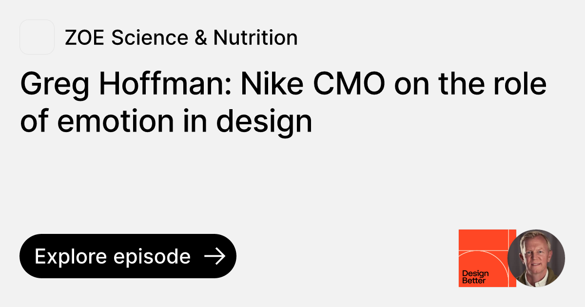 Greg Hoffman: Nike CMO on the role of emotion in design