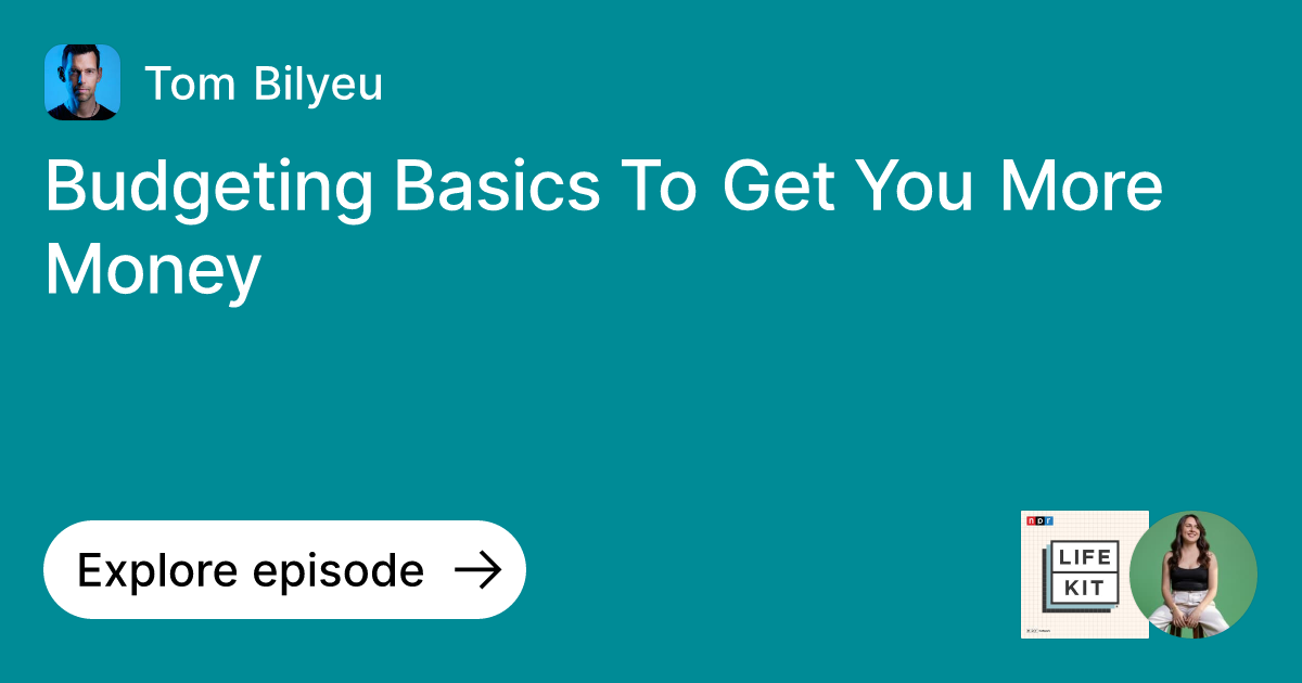 Episode: Budgeting Basics To Get You More Money | Ask Tom Bilyeu
