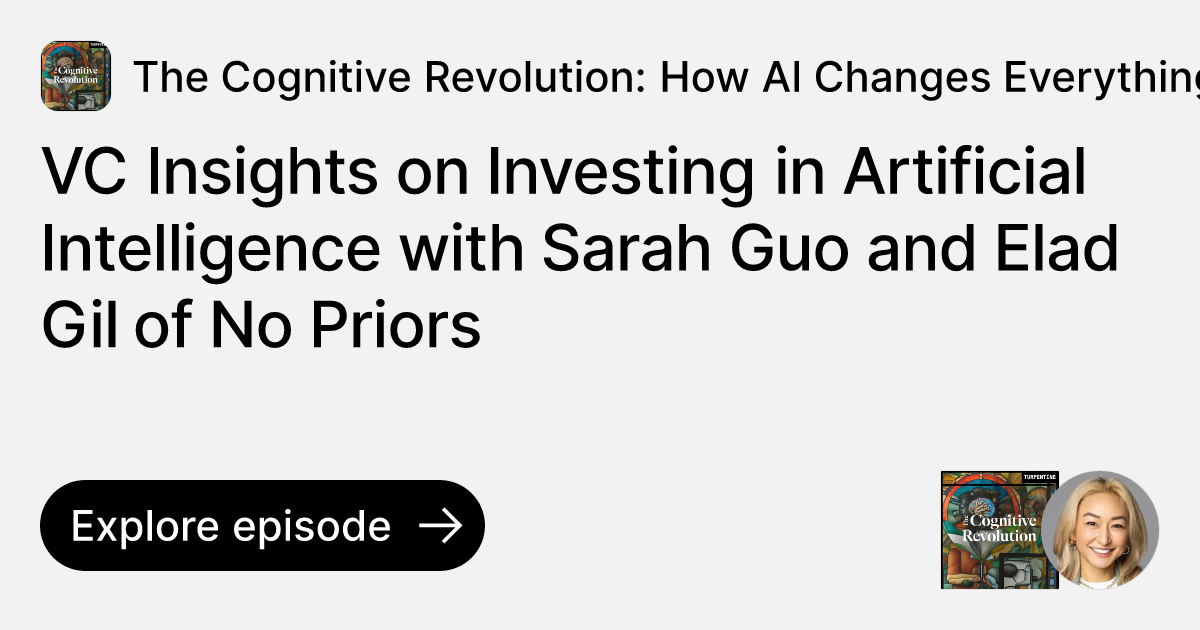 Episode: VC Insights on Investing in Artificial Intelligence with Sarah ...