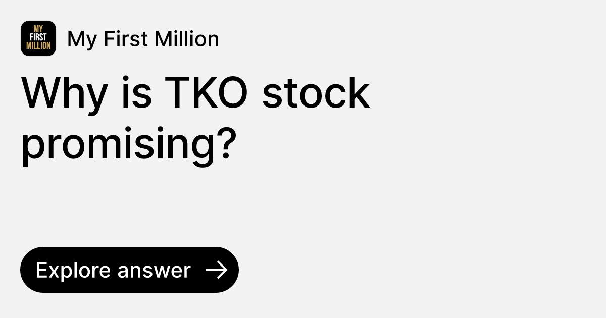 Why is TKO stock promising? | Ask Dexa