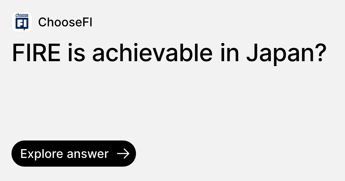 FIRE is achievable in Japan? | Ask Dexa