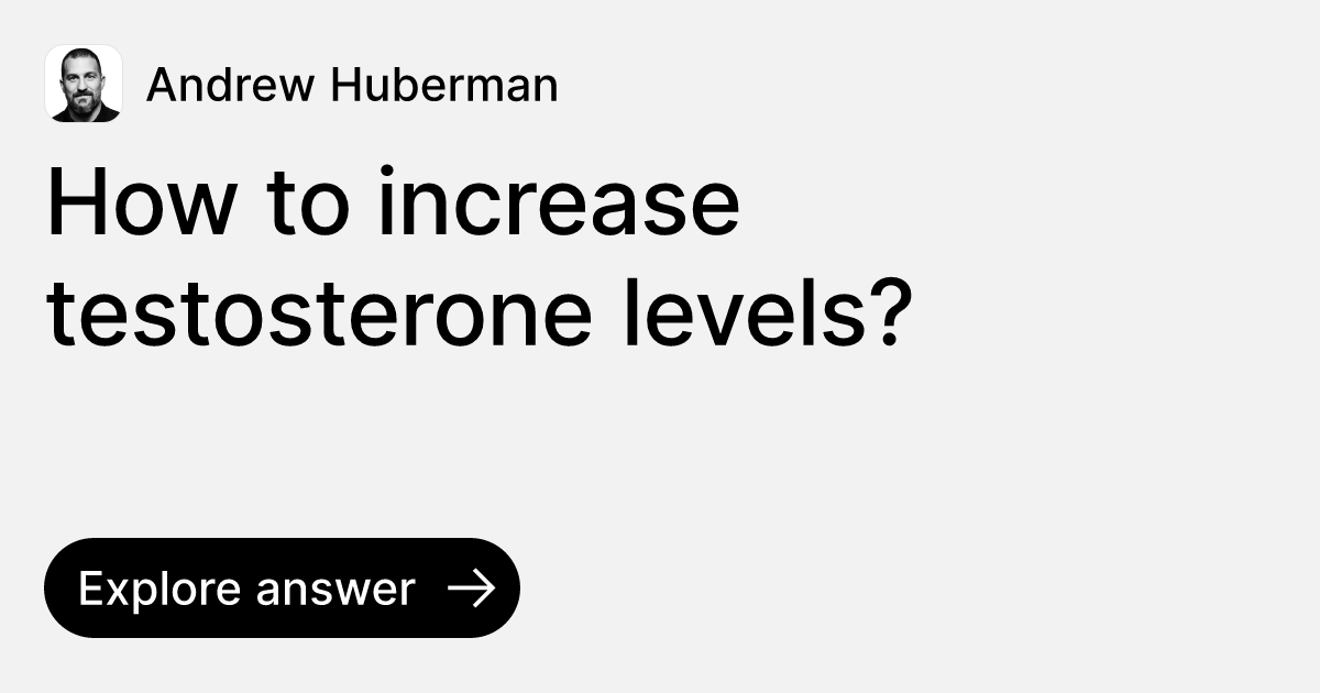 How to increase testosterone levels? | Ask Dexa