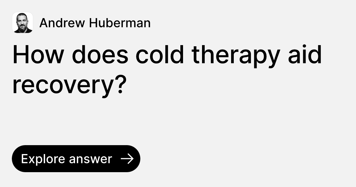 How does cold therapy aid recovery? | Ask Dexa